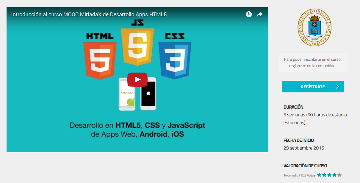 Curso online gratis de desarrollo web Curso online gratis de desarrollo web